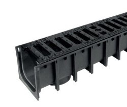 SABdrain Drainage Channel x 1m B125 Cast Iron Grate | Plastics Express