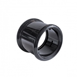 110mm Economy Soil Pipe Coupling D/S Black | Plastics Express