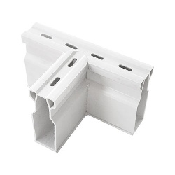 NDS Micro Channel 90˚ Tee White | Plastics Express