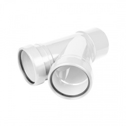 110mm 135° Double Socket Branch | Plastics Express