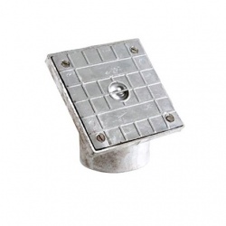 110mm Square Aluminium Rodding Eye | Plastics Express