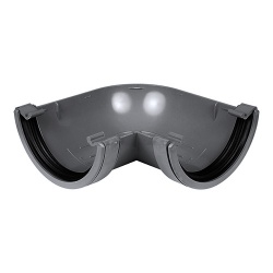 112mm Half Round 90° Gutter Angle- Anthracite Grey | Plastics Express