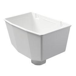 Standard Hopper Head - For 68mm Round & 65mm Square Downpipe- White ...