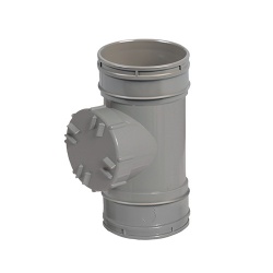 110mm Access Bend Pipe Double Socket Olive Grey | Plastics Express