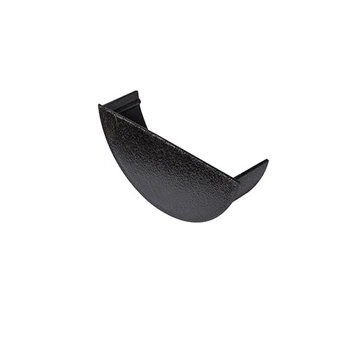 112mm Half Round Cast Effect Internal End Cap | Plastics Express