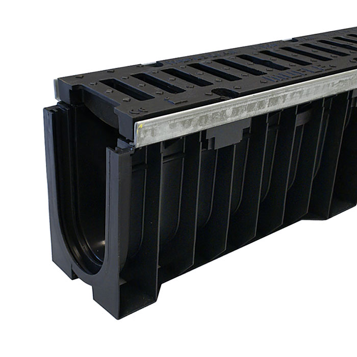 Extra Heavy Duty F900 Drainage Channel x 1m D/I Grate | Plastics Express