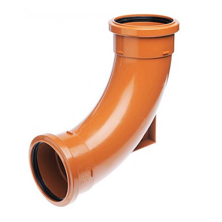 110mm 90° Double Socket Rest Bend | Plastics Express