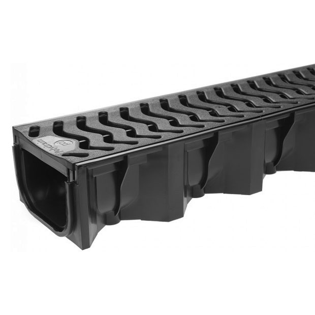 Shallow Polydrain Channel x 1m HDPE Grid | Plastics Express
