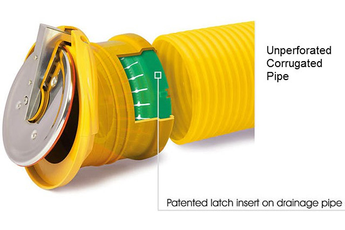 80mm Outfall Pipe with Vermin Guard x 1m | Plastics Express