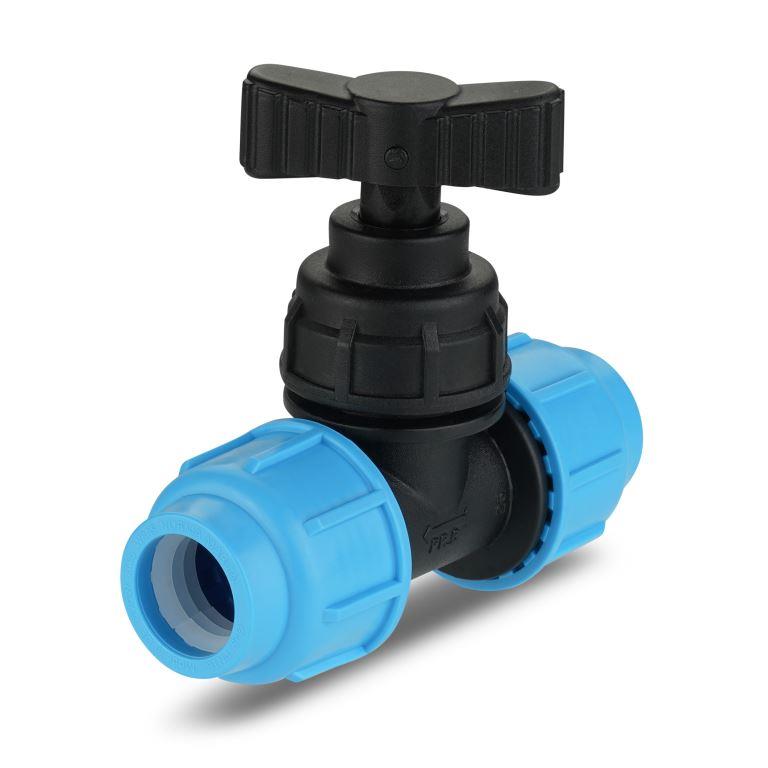 25mm MDPE Stop Valve | Plastics Expres