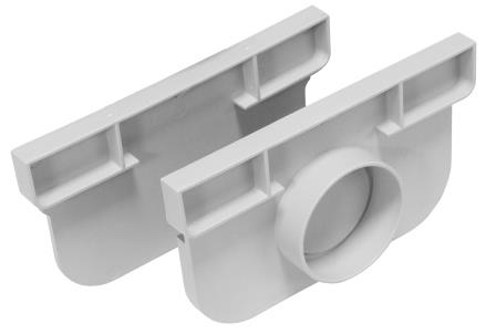 Grey Pegasus End/Outlet Cap (pair) | Plastics Express