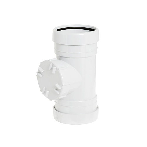 110mm Double Socket Access Pipe | Plastics Express