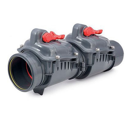 110mm Non Return Valve (double flap) | Plastics Express