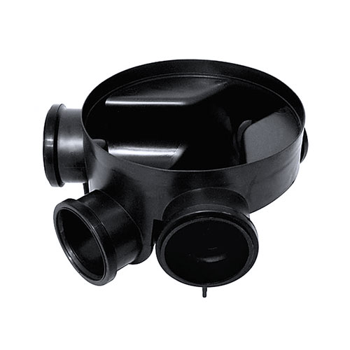 320mm Dia Chamber Base (2 Side Inlets) Pack of 5 | Plastics Express