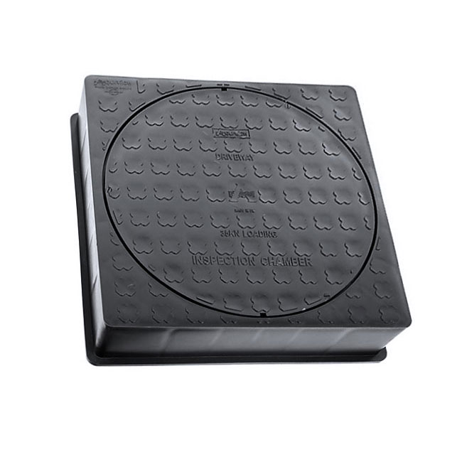 450mm Diameter Round to Square PP Manhole Cover & Frame 35kn | Plastics ...