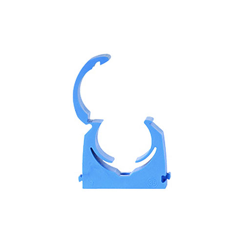 25mm Blue MDPE Hinged Clip - Bag of 20 | Plastics Express