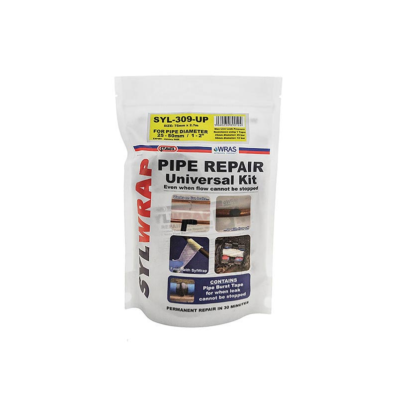 Sylwrap Universal Pipe Repair Kit (25mm - 50mm pipes) | Plastics Express