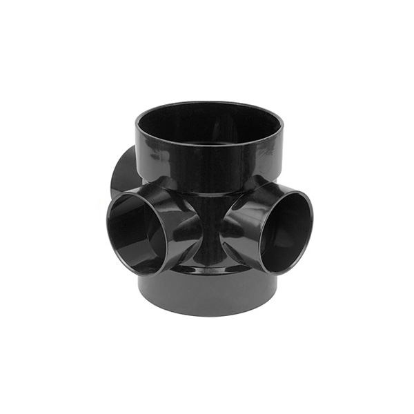 110mm Short Bossed Pipe (63mm boss) Black | Plastics Express