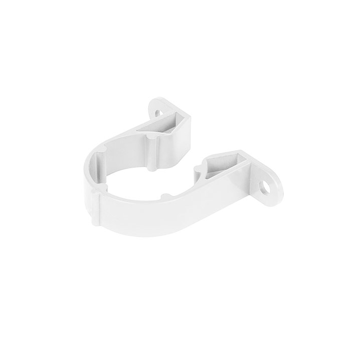 32mm White Pipe Clip | Plastics Express