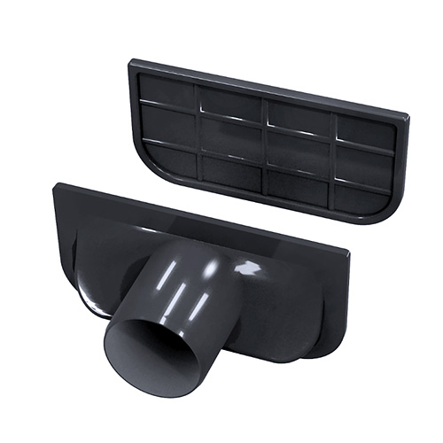 XDrain 130/80 End Cap & 40mm Inline Outlet Kit | Plastics Express