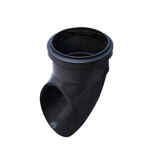 110mm Downpipe Shoe - Black | Plastics Express