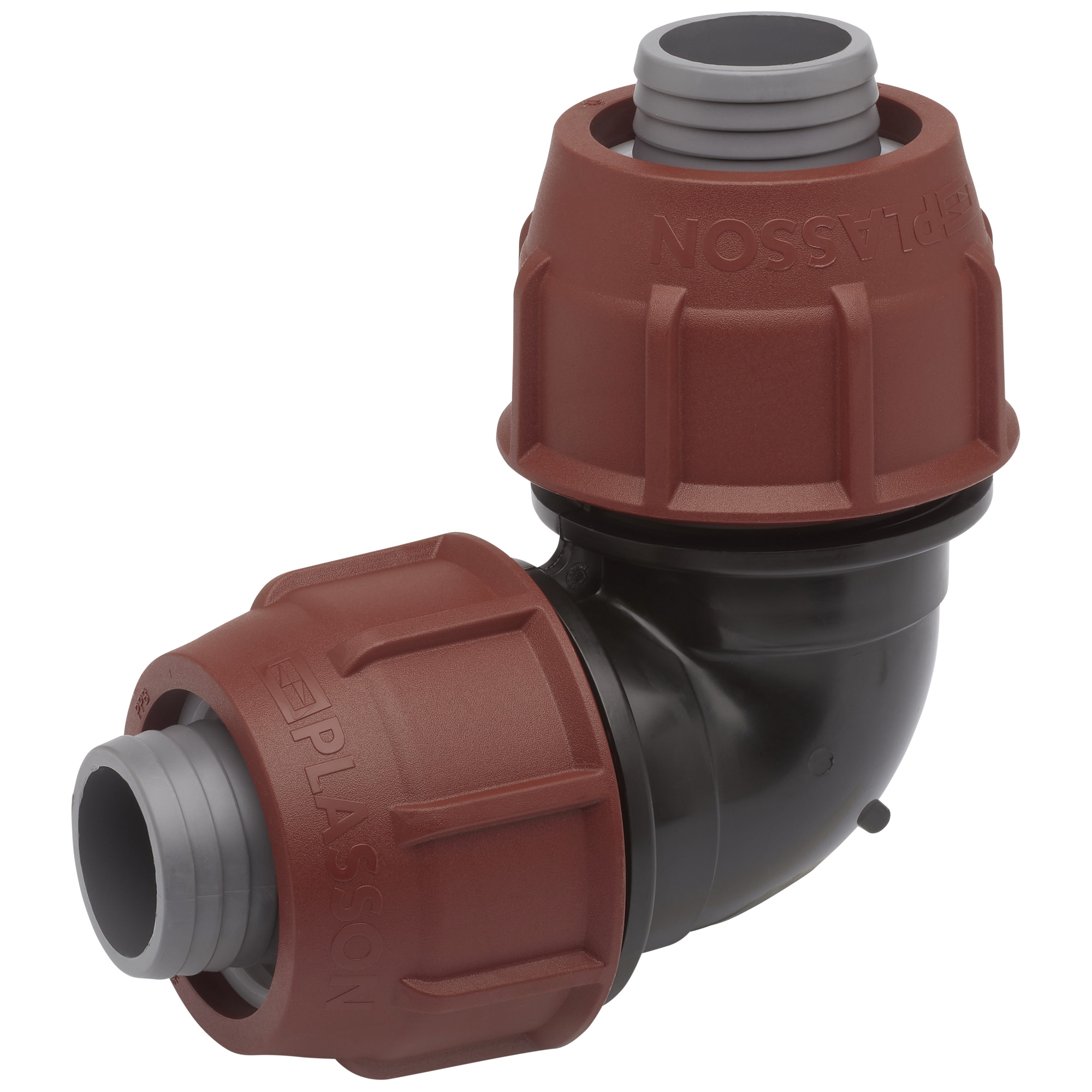 63mm Plasson Barrier 90° Elbow | Plastics Express