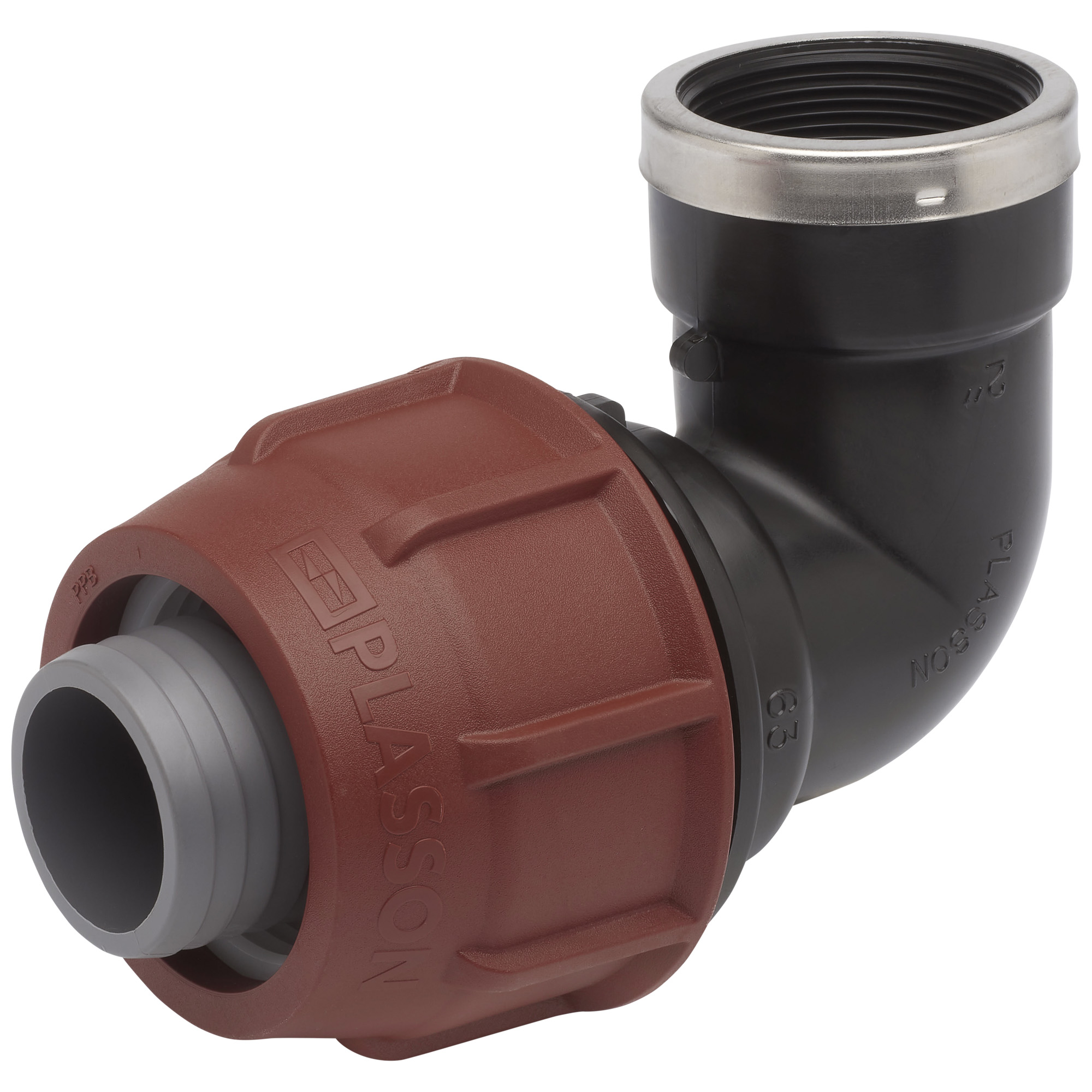 25mm Plasson Barrier 90° Elbow x ¾” Female | Plastics Express