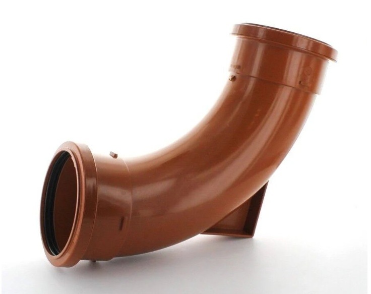110mm 90° Double Socket Rest Bend | Plastics Express